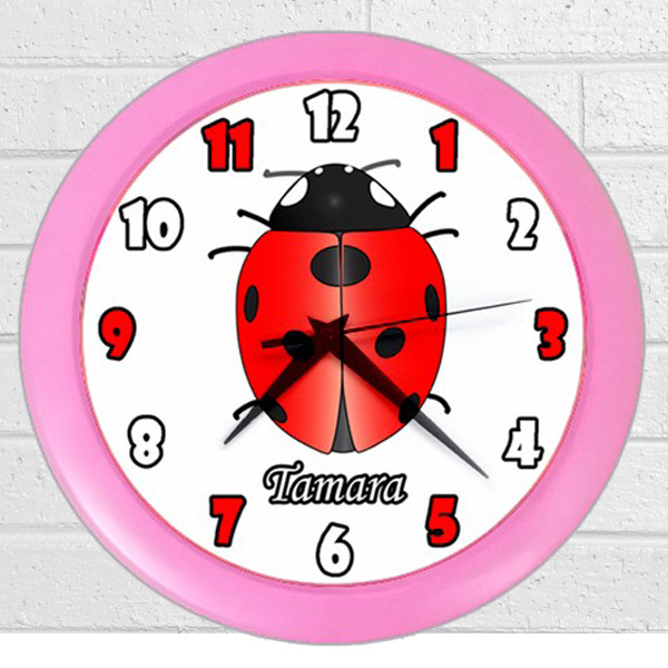 Cute Ladybug Wall Clock Personalized on Luulla