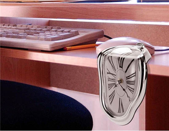 Dali Melting Creative 90 Degrees Twisted Clocks on Luulla