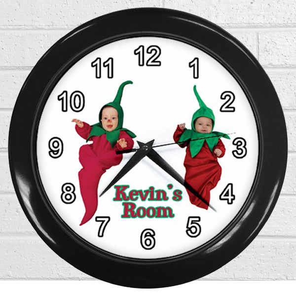 Chili Peppers Wall Clock Personalized on Luulla
