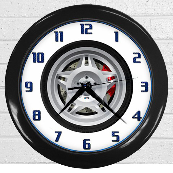 Bmw Sport Wheel Wall Clock Personalized on Luulla